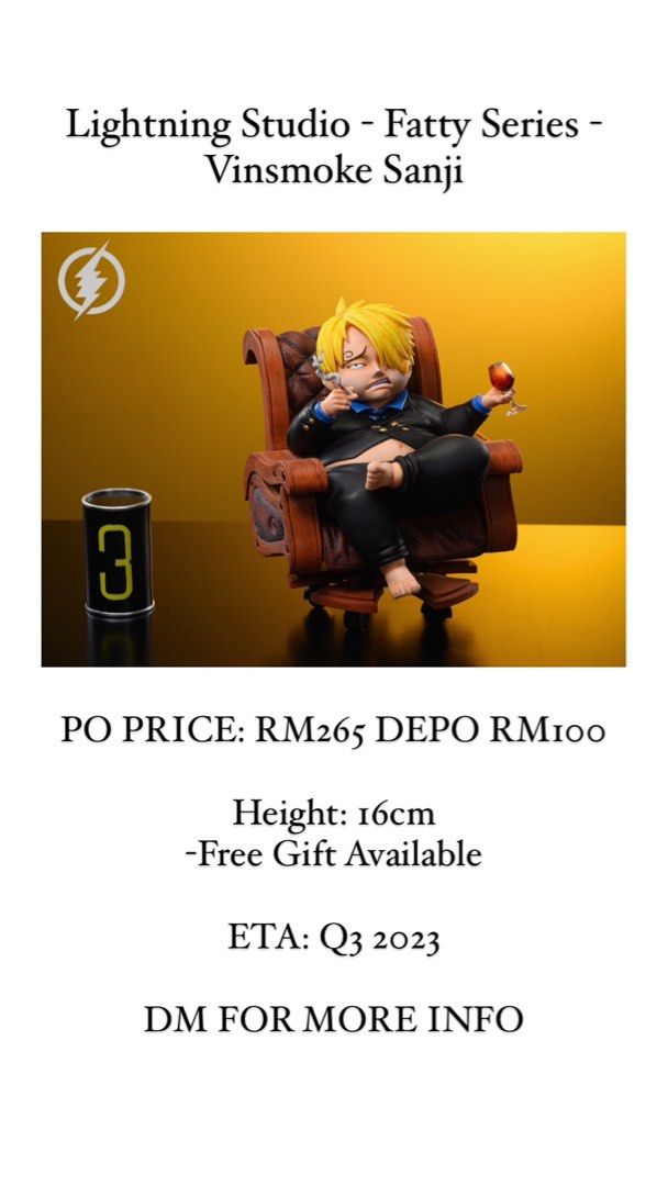 Lightning Studio - Fatty Series - Vinsmoke Sanji, Hobbies & Toys, Toys & Games on Carousell