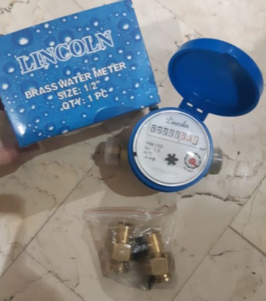 Lincoln Brass Water Meter / Heavy Duty Dry Type Watermeter Submeter Sub ...