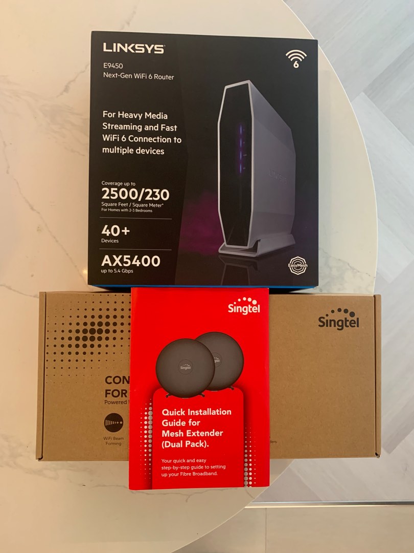 Linksys E9450 Dual-Band AX5400 WiFi 6 Router Powerful, compact, and ...