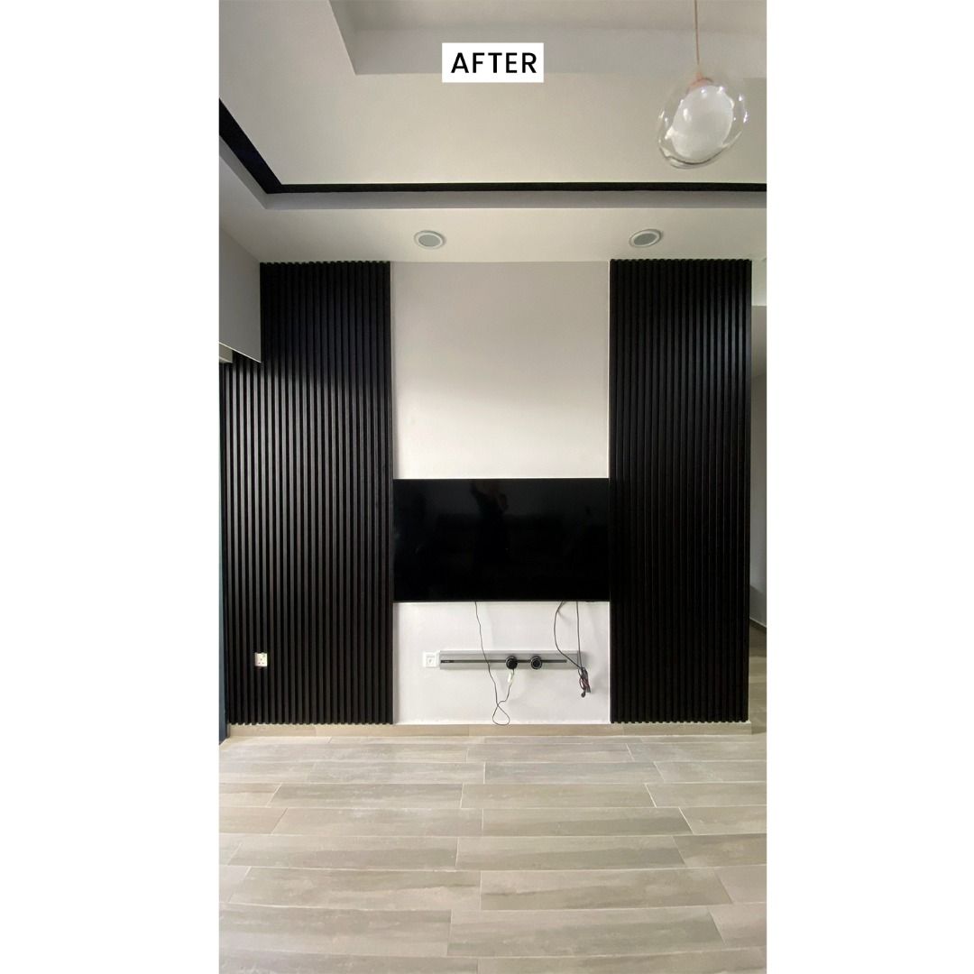 Living Room Wall Fluted Panel / Wall Decoration Panel / Fluted Wall ...