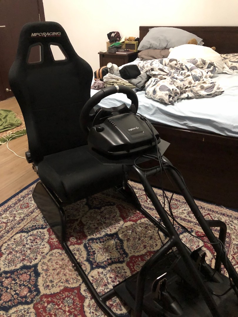 Logitech G29 (Set with pedals) + Racing Seat & Rig, Furniture & Home ...