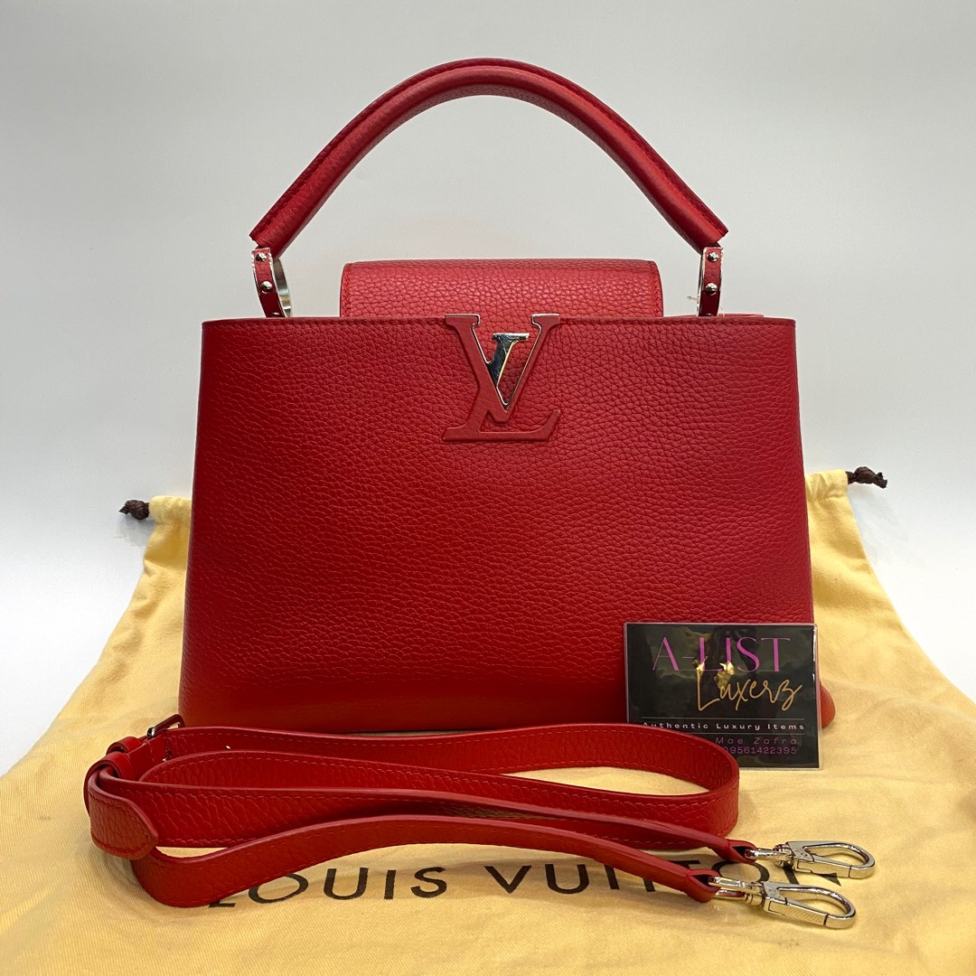 LOUIS VUITTON CAPUCINE PM RED on Carousell