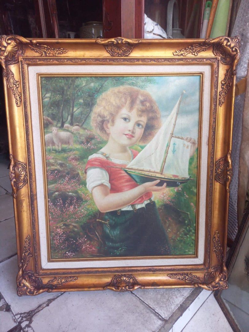 Lukisan cantik eropa, Antik, Pajangan di Carousell