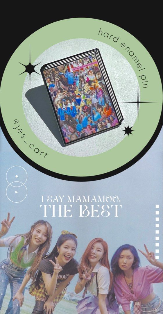 Mamamoo Hard Enamel Pins Mic On I Say Mmm The Best Reality In Black