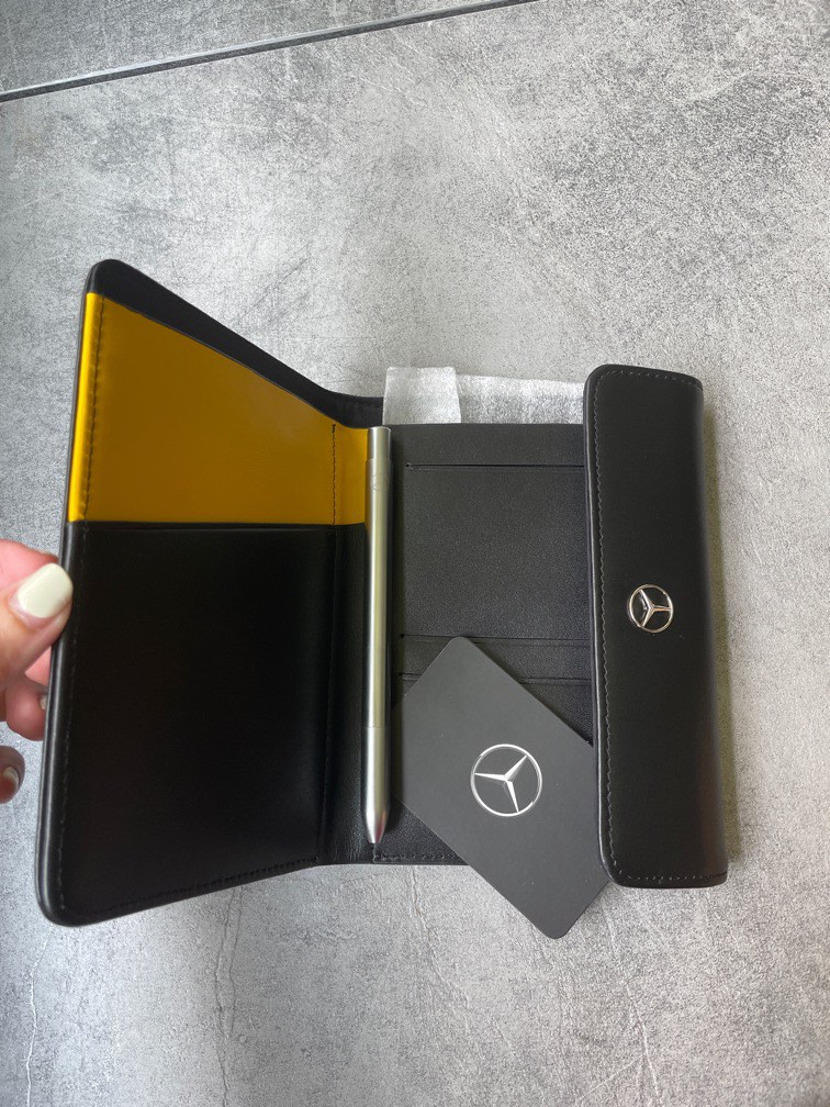 Mercedes RFID Leather Travel Wallet & Pen, Women's Fashion, Bags ...