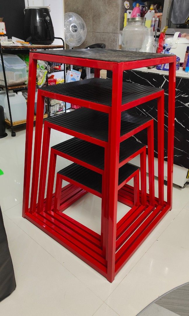 Metal Plyo / Plyometric Jump Box, Sports Equipment, Exercise & Fitness ...