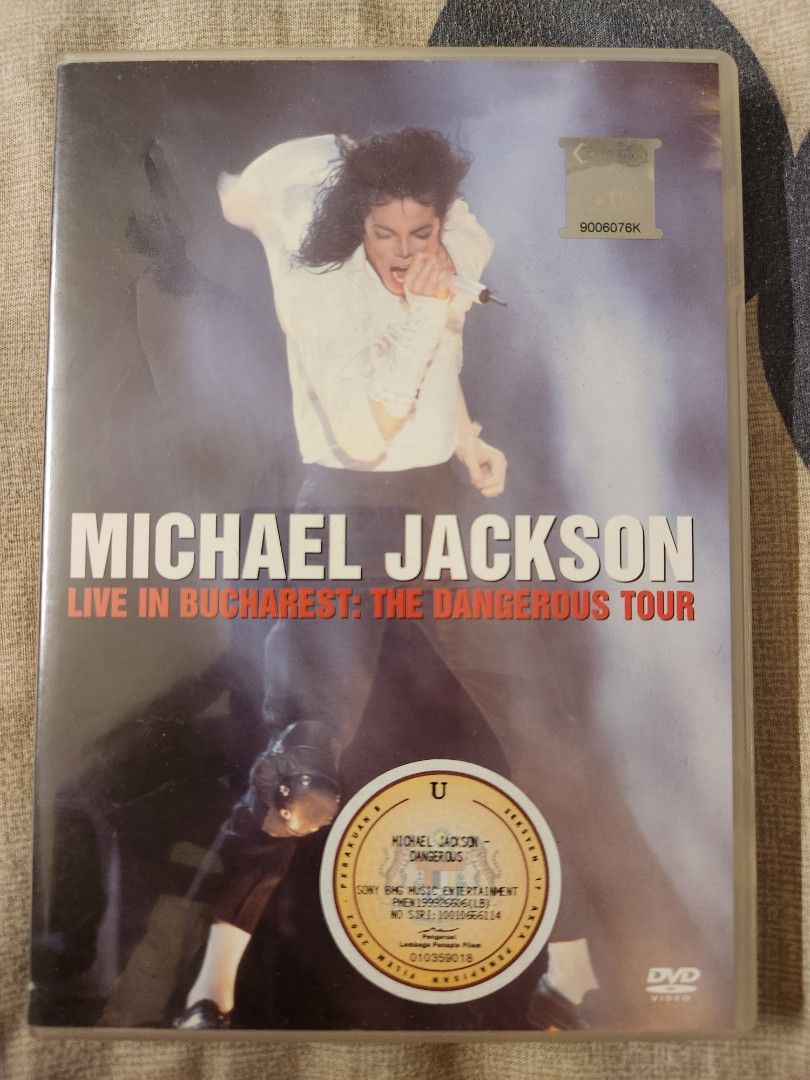 Michael Jackson: Live in Bucharest: The Dangerous Tour DVD, Hobbies & Toys, Music & Media, CDs ...