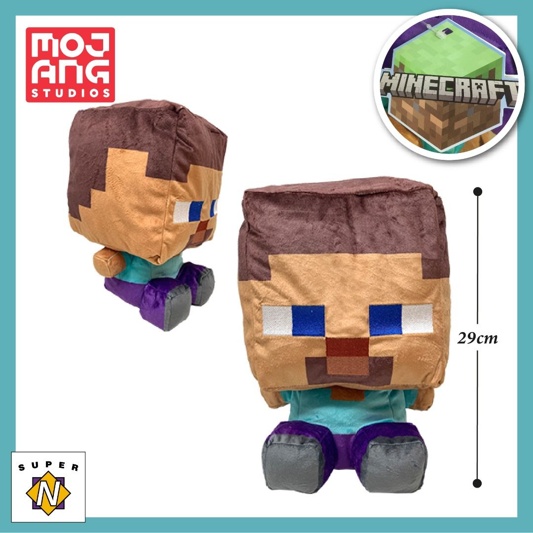 MOJANG Minecraft - Steve BIG Sitting Plush Toy by FuRyu Japan / 29cm ...