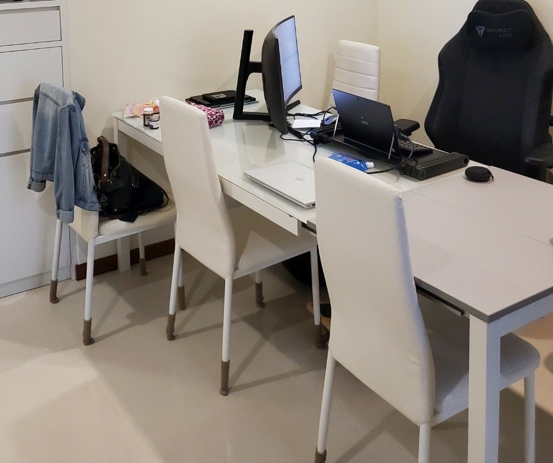 Molecule Dining Table Extendable (white), Furniture & Home Living ...