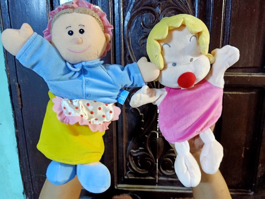 MOTHER AND BABY HAND PUPPET PAIR (2pcs), Hobbies & Toys, Toys & Games ...