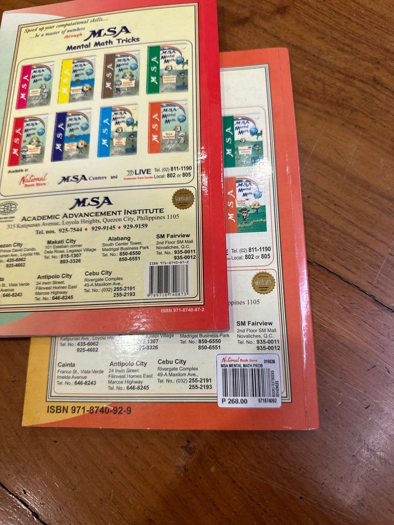 msa math book, Hobbies & Toys, Books & Magazines, Textbooks on Carousell