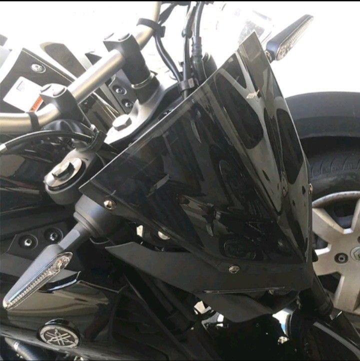 MT-03 Windshield Dark, Motorcycles, Motorcycle Accessories on Carousell