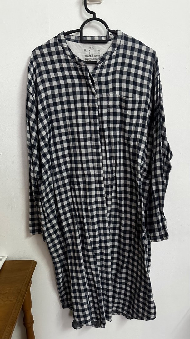 MUJI MIDI BLOUSE, Women's Fashion, Tops, Blouses on Carousell