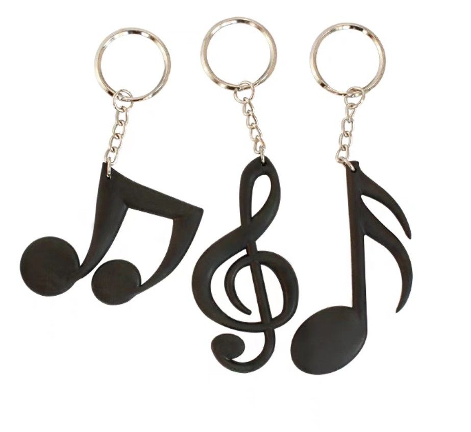 Musical notes keychain, Hobbies & Toys, Music & Media, Music ...