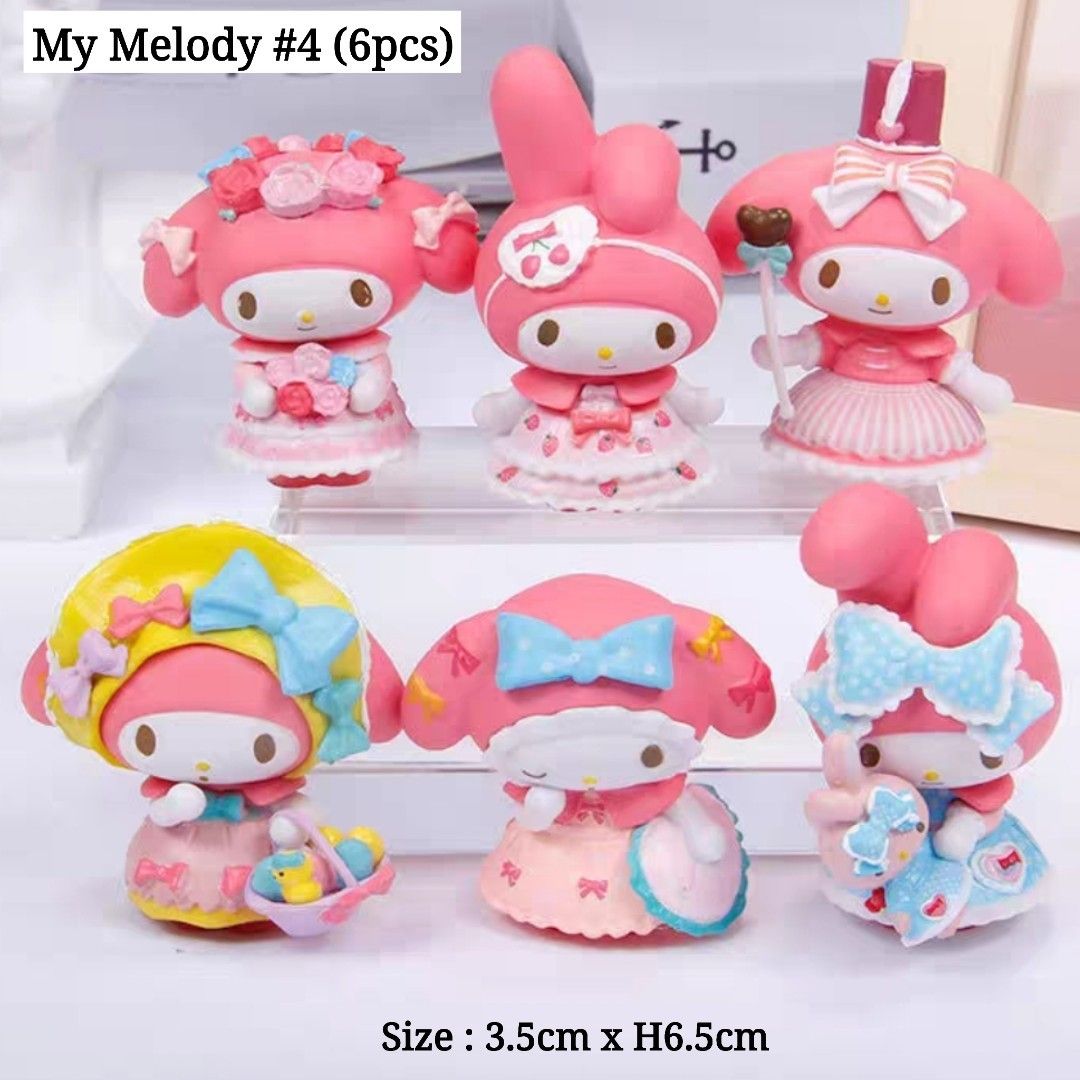 My Melody #4 Figurines Cake Topper, Hobbies & Toys, Toys & Games on Carousell
