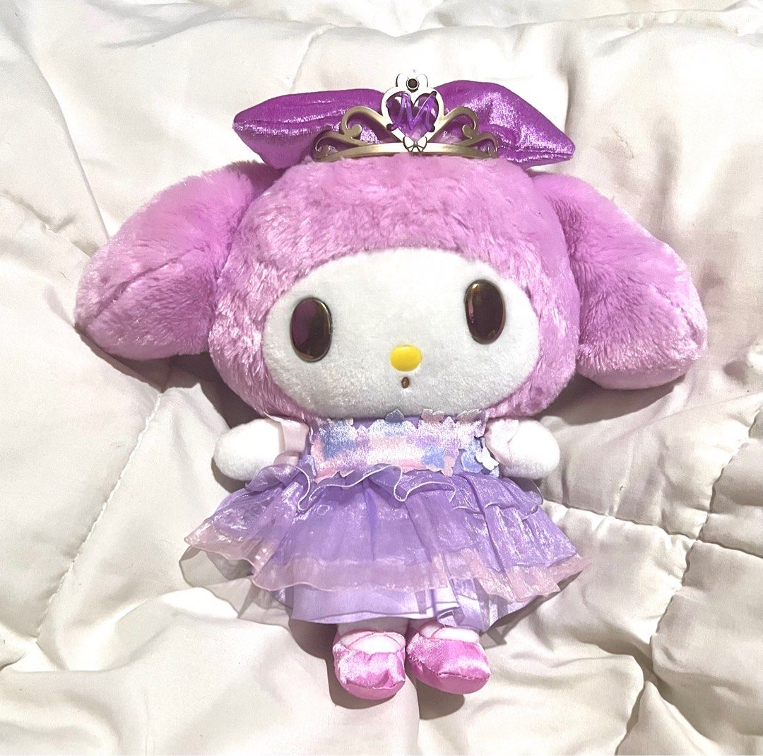 My Melody Flower Princess Purple Dress Crown Design, Hobbies & Toys ...