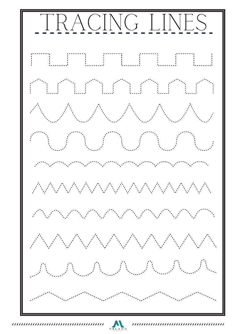 My Tracing Worksheet: Fun and Easy Learning Activities for Kids, Babies ...