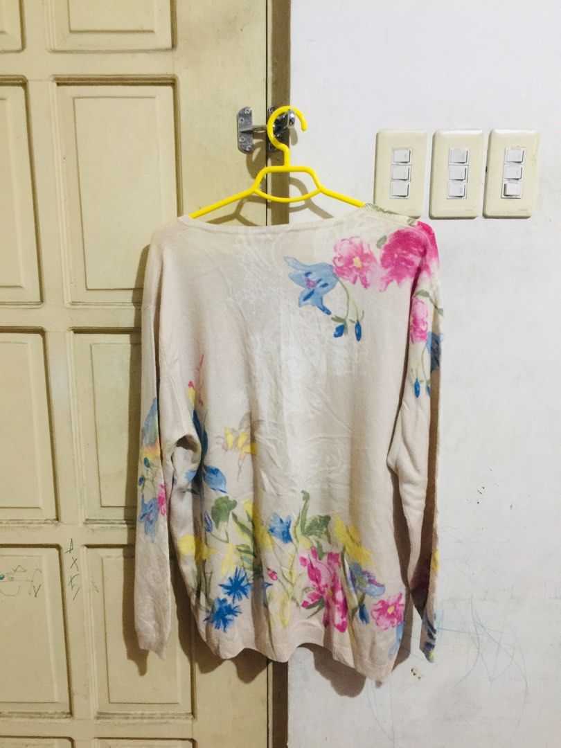 NICE CONNECTION Colourful Floral Cardigan, Women's Fashion, Tops ...