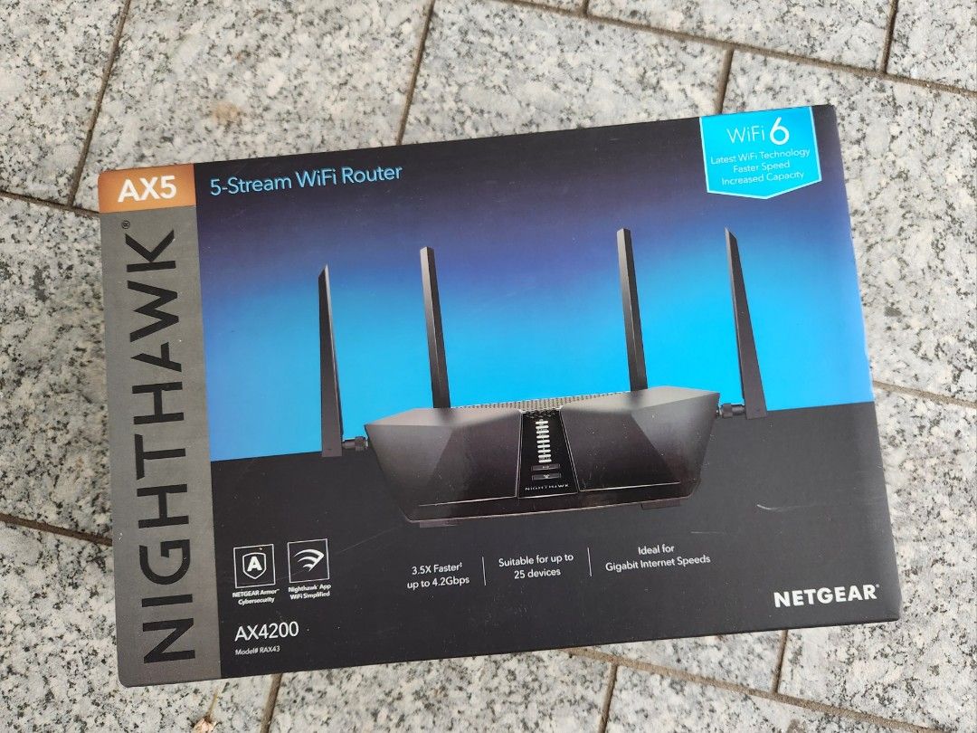 Nighthawk AX5 RX43 Wifi Router, Computers & Tech, Parts & Accessories ...