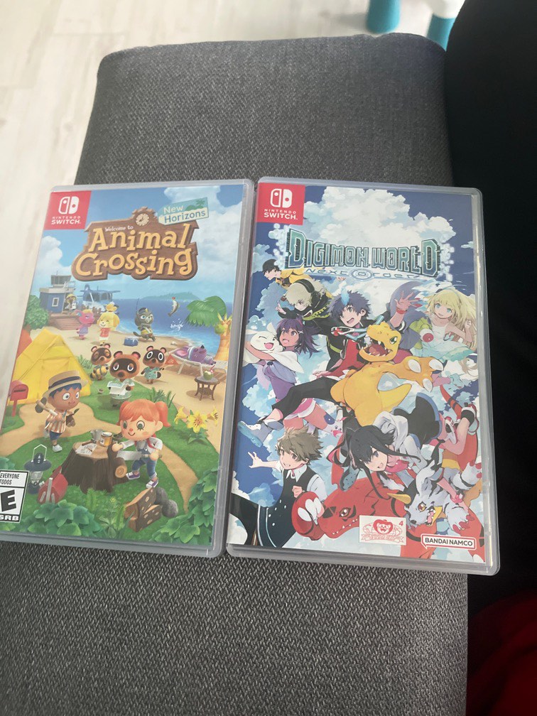 Nintendo switch animal crossing and digimon, Video Gaming, Video Games ...