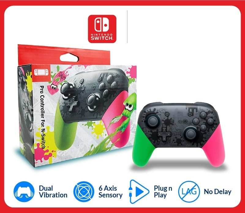 Nintendo Switch Pro Wireless Controller Gamepad Splatoon Series, Video ...