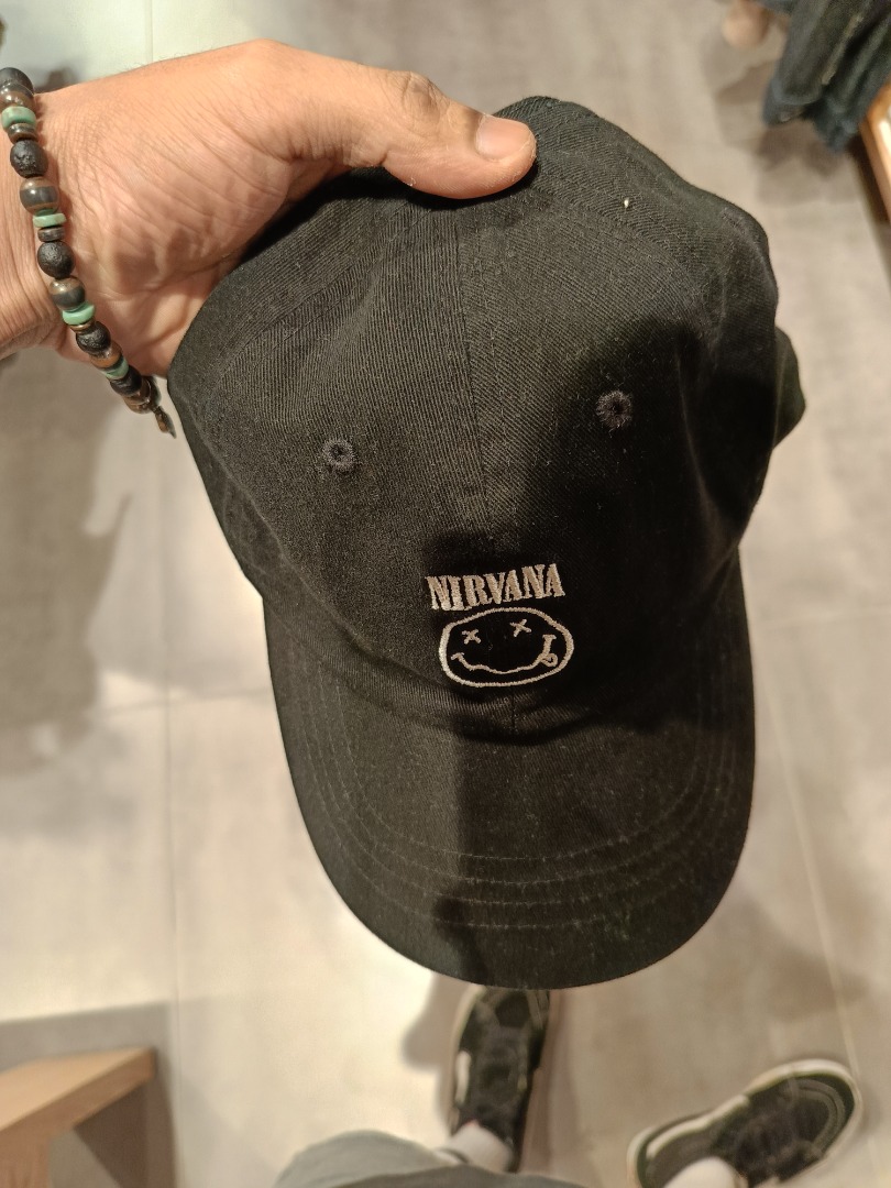 Nirvana cap, Men's Fashion, Watches & Accessories, Cap & Hats on Carousell