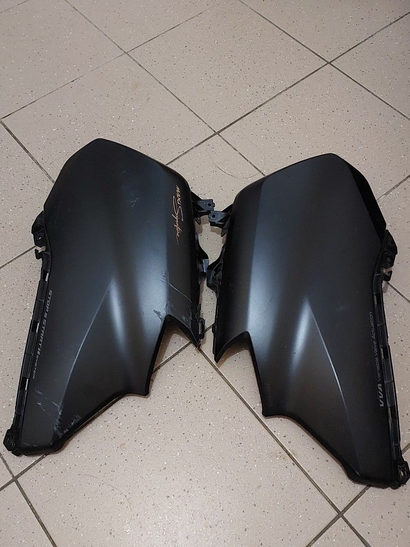 Yamaha Nmax 155 cover set black, Motorcycles, Motorcycle Accessories on ...
