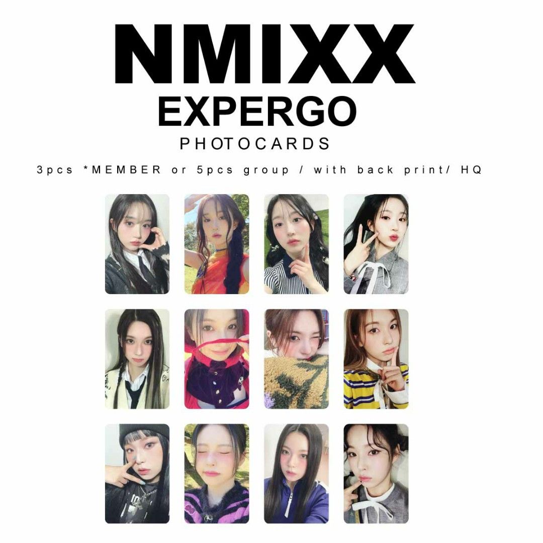 NMIXX 'EXPERGO' Photocards, Hobbies & Toys, Memorabilia & Collectibles ...