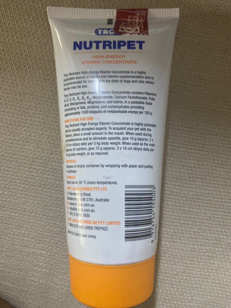 Nutripet high energy vitamin concentrate, Pet Supplies, Pet Food on Carousell
