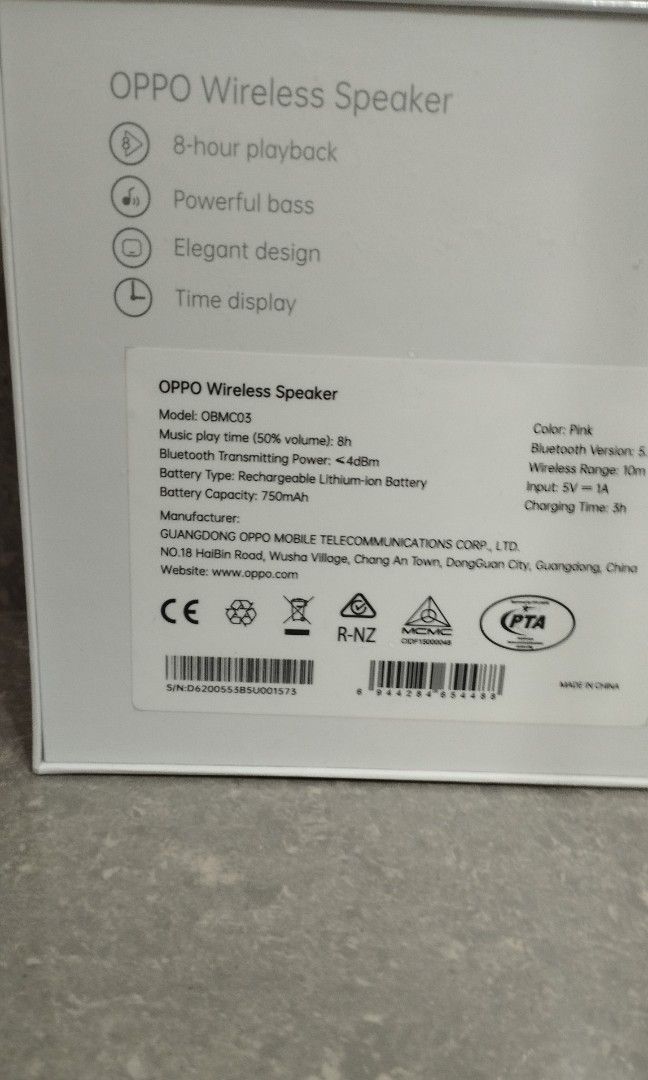 OPPO Wireless Speaker, Audio, Portable Music Players on Carousell