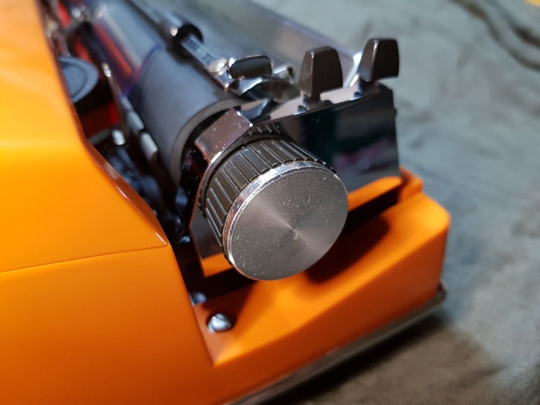 Orange German Adler Contessa de Luxe typewriter very good condition ...