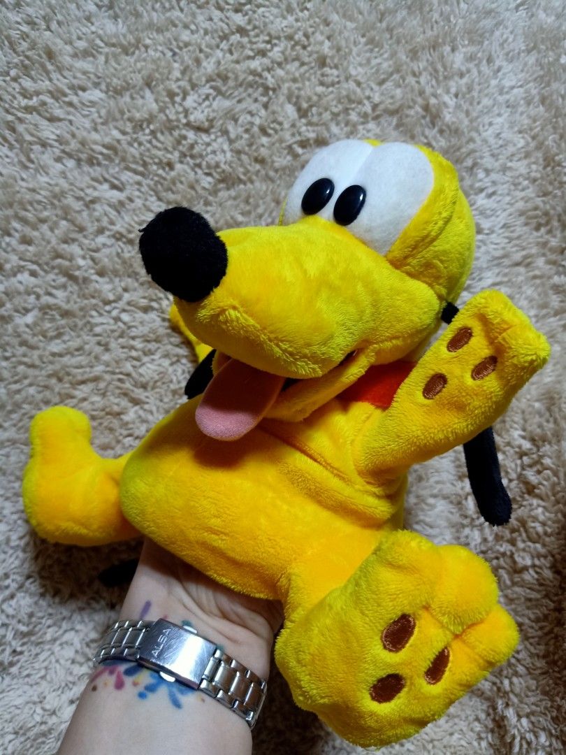 ORIGINAL DISNEY PLUTO DOG HAND PUPPET, Hobbies & Toys, Toys & Games on ...