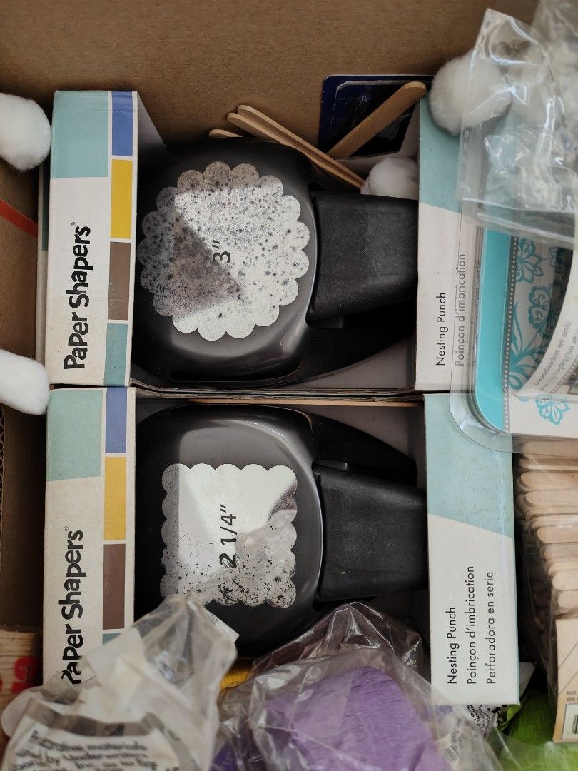 Paper punch, stickers, art supplies, Hobbies & Toys, Stationery & Craft ...