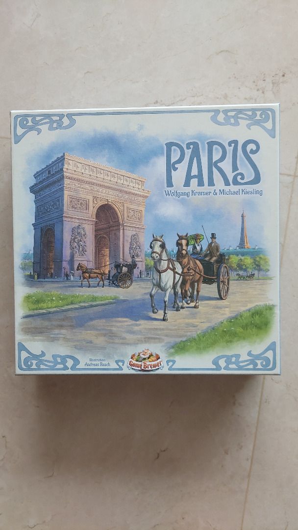 Paris Board Game - Wolfgang Kramer, Game Brewer, Hobbies & Toys, Toys ...