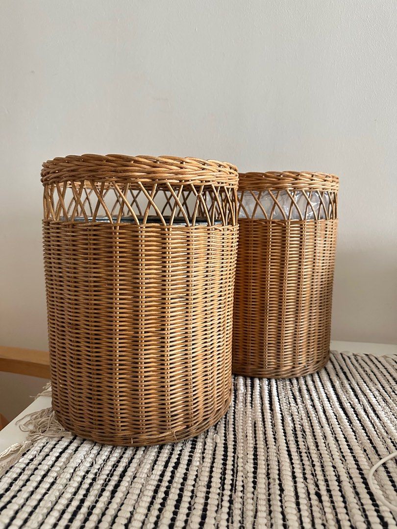 Pasu Rotan Tong Sampah Rotan, Furniture & Home Living, Home Decor ...