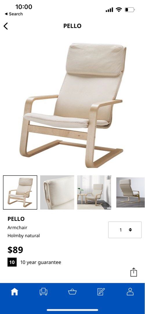 Pello ikea chair, Furniture & Home Living, Furniture, Chairs on Carousell