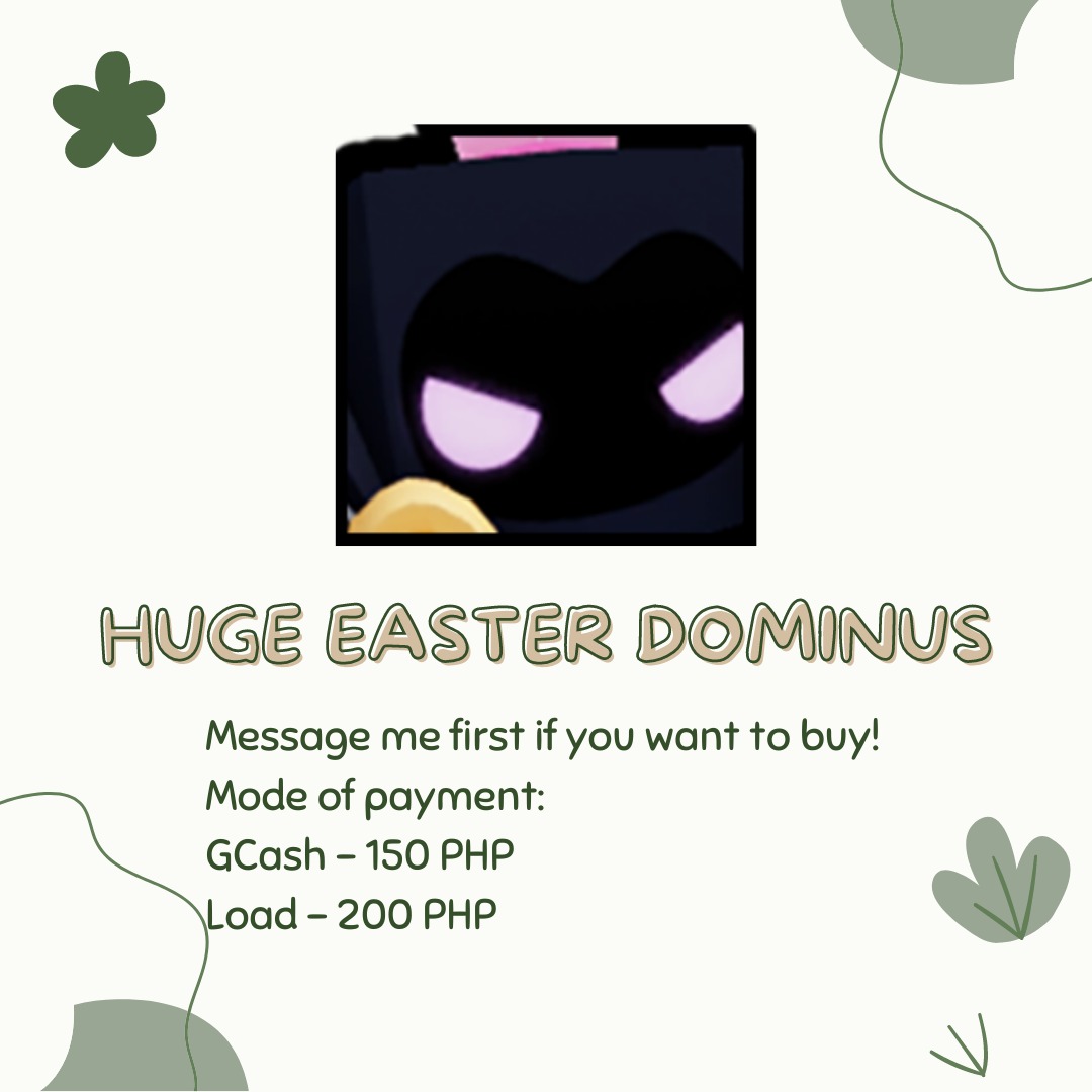 PET SIMULATOR X HUGE EASTER DOMINUS, Video Gaming, Video Games, Others ...