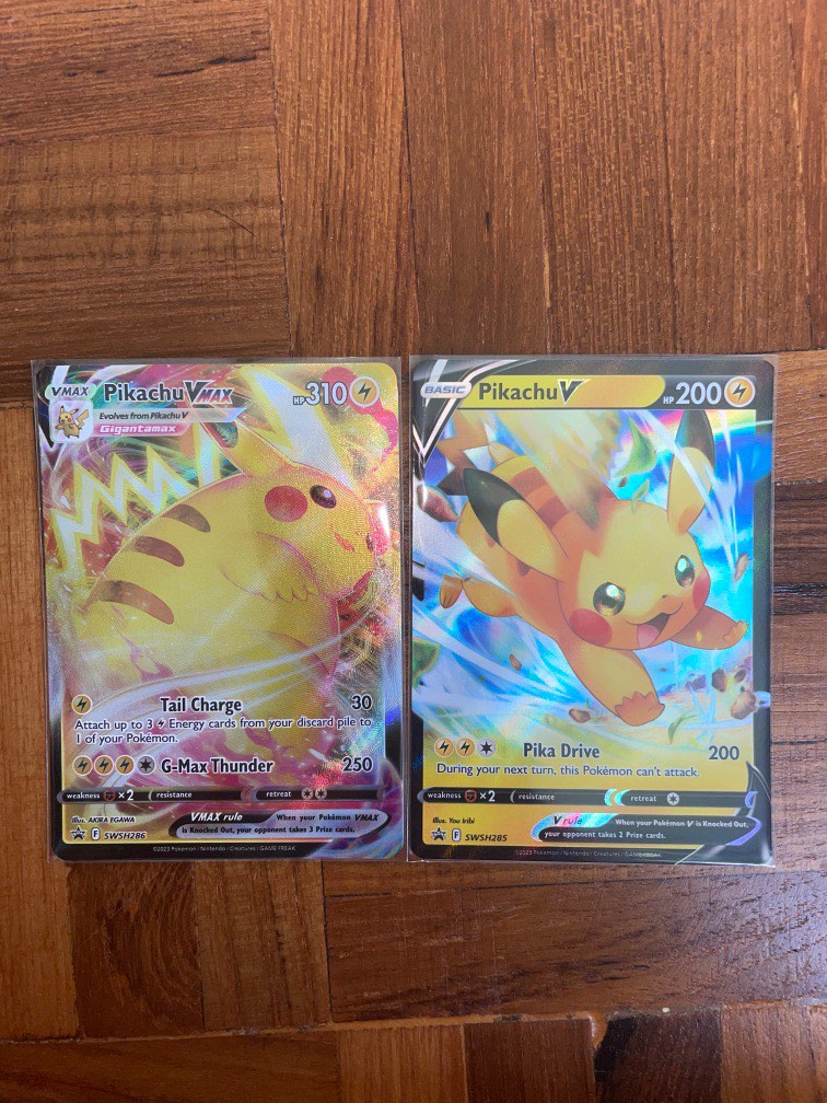 Pikachu V Vmax set, Hobbies & Toys, Toys & Games on Carousell