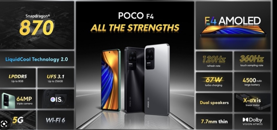 POCO F4 6Gb+128Gb Moonlight Silver colour Global version 1 year ...