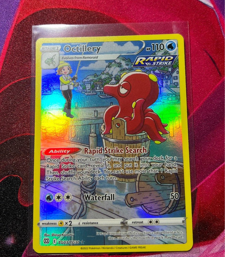 Pokemon Card Octillery Trainer Gallery Brilliant Stars, Hobbies & Toys ...