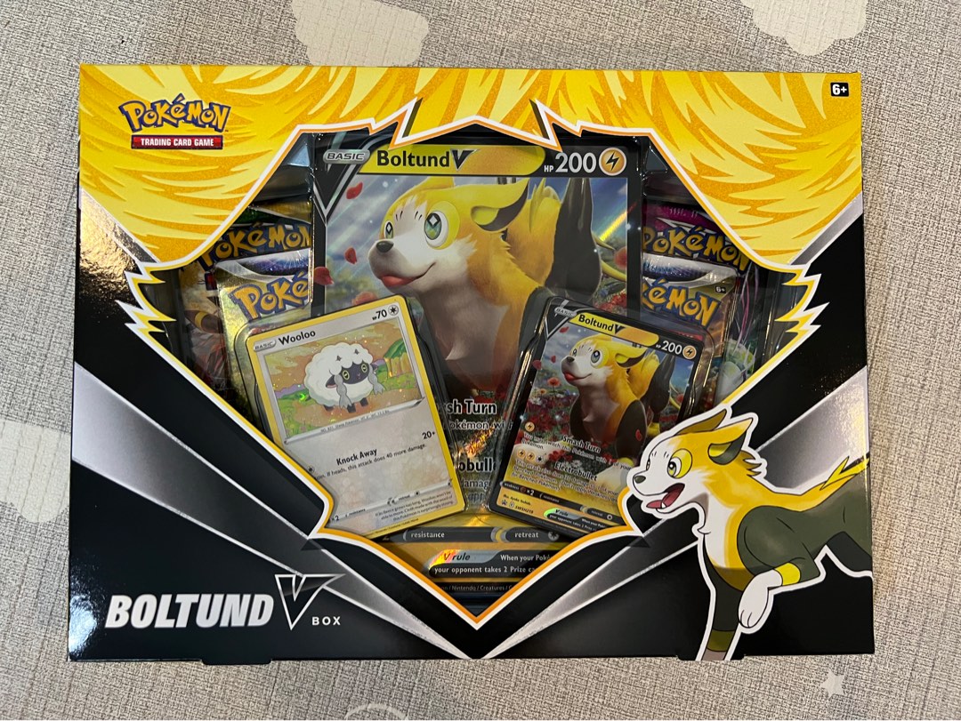 Pokemon TCG Boltund V Box, Hobbies & Toys, Toys & Games on Carousell
