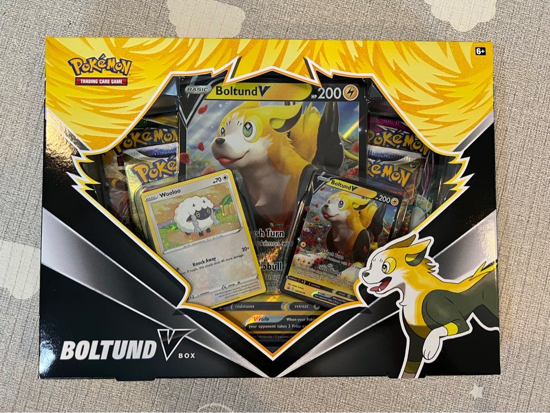 Pokemon TCG Boltund V Box, Hobbies & Toys, Toys & Games on Carousell