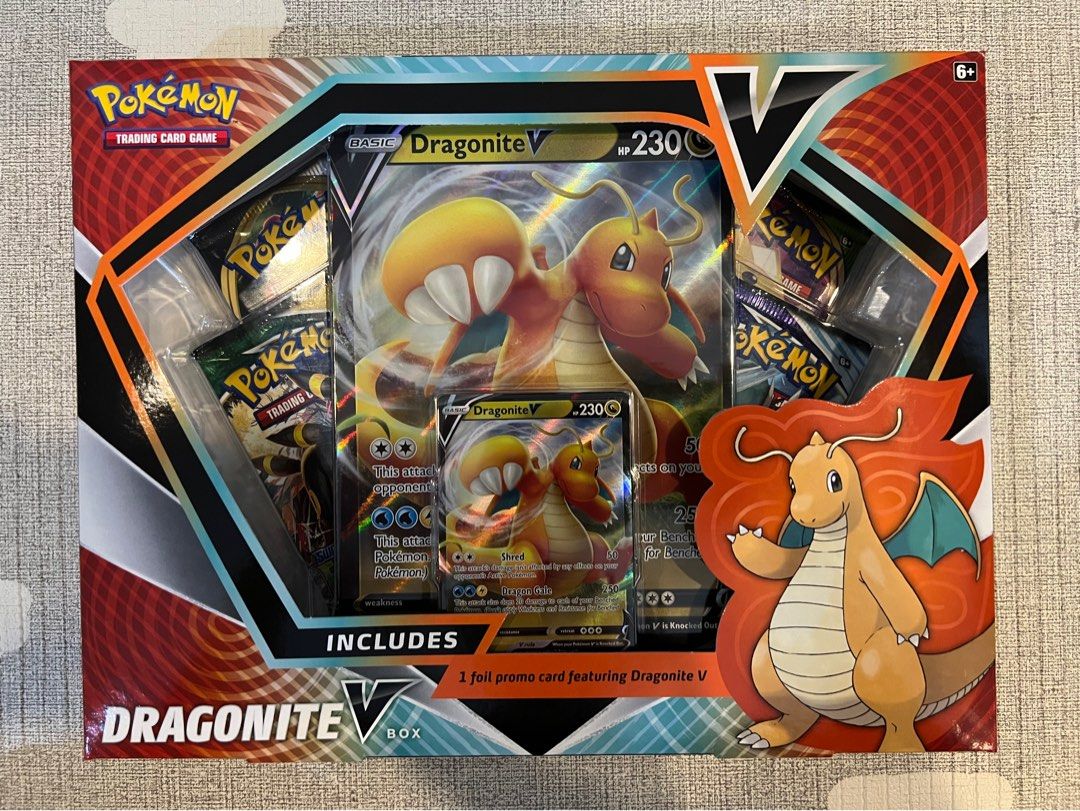 Pokemon TCG Dragonite V Box, Hobbies & Toys, Toys & Games on Carousell