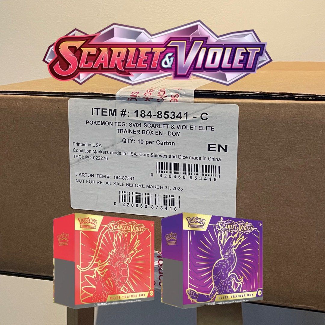 Pokemon Scarlet & Violet ETB SV01, Hobbies & Toys, Toys & Games on ...