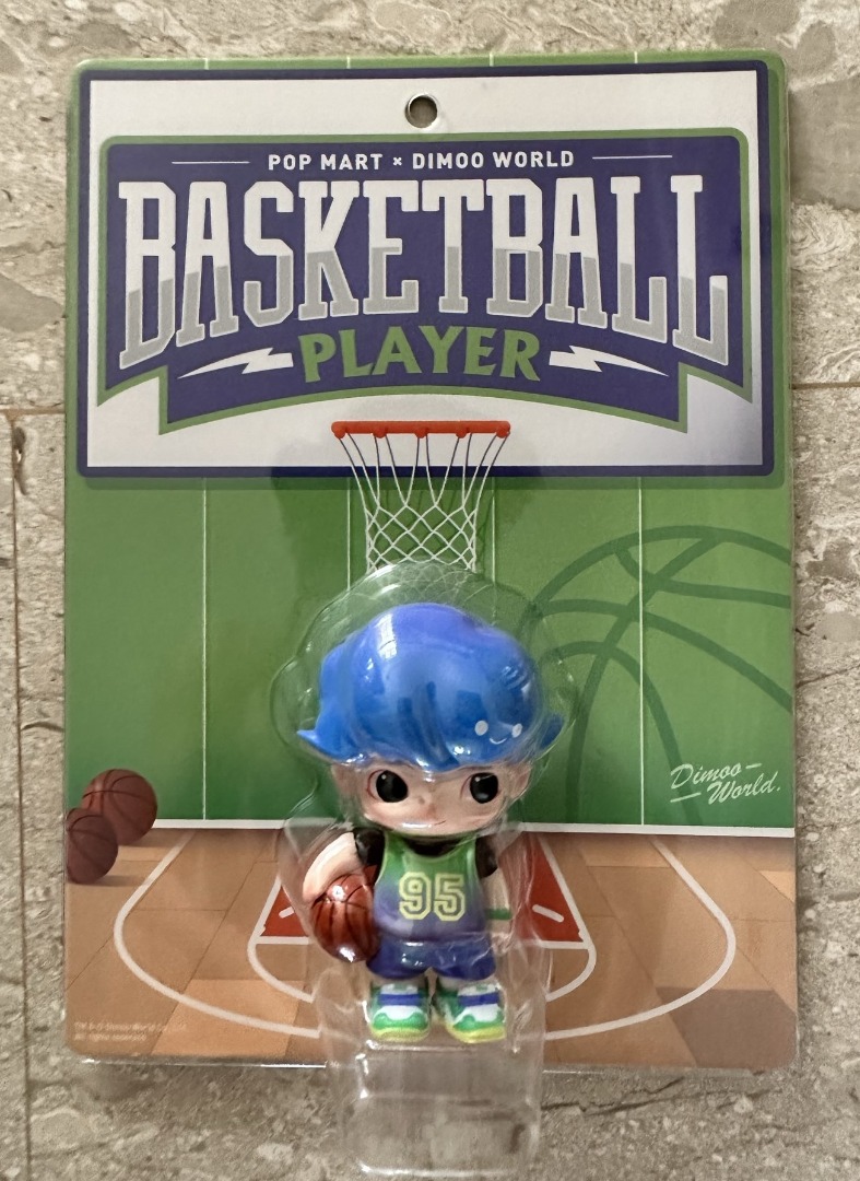 POPMART Dimoo basketball player figurine Limited Edition, Hobbies ...