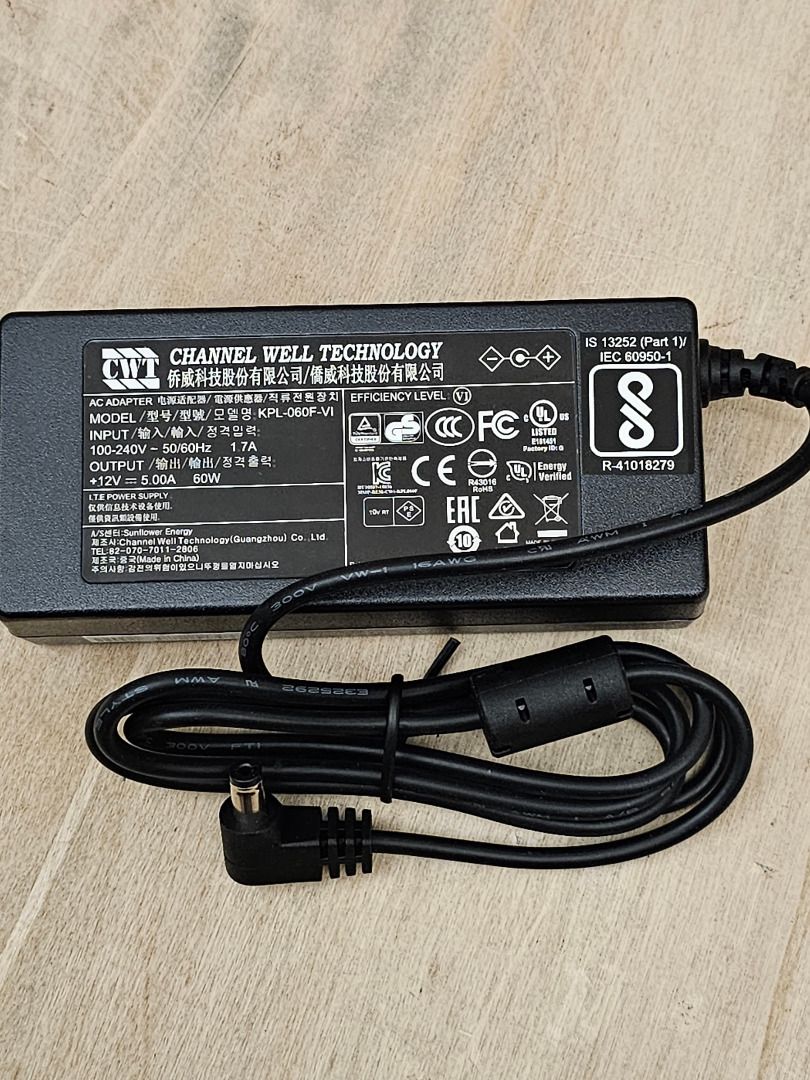 Power Adapter 60W 1.7A (100-240V ~ 50/60Hz), Computers & Tech, Parts ...