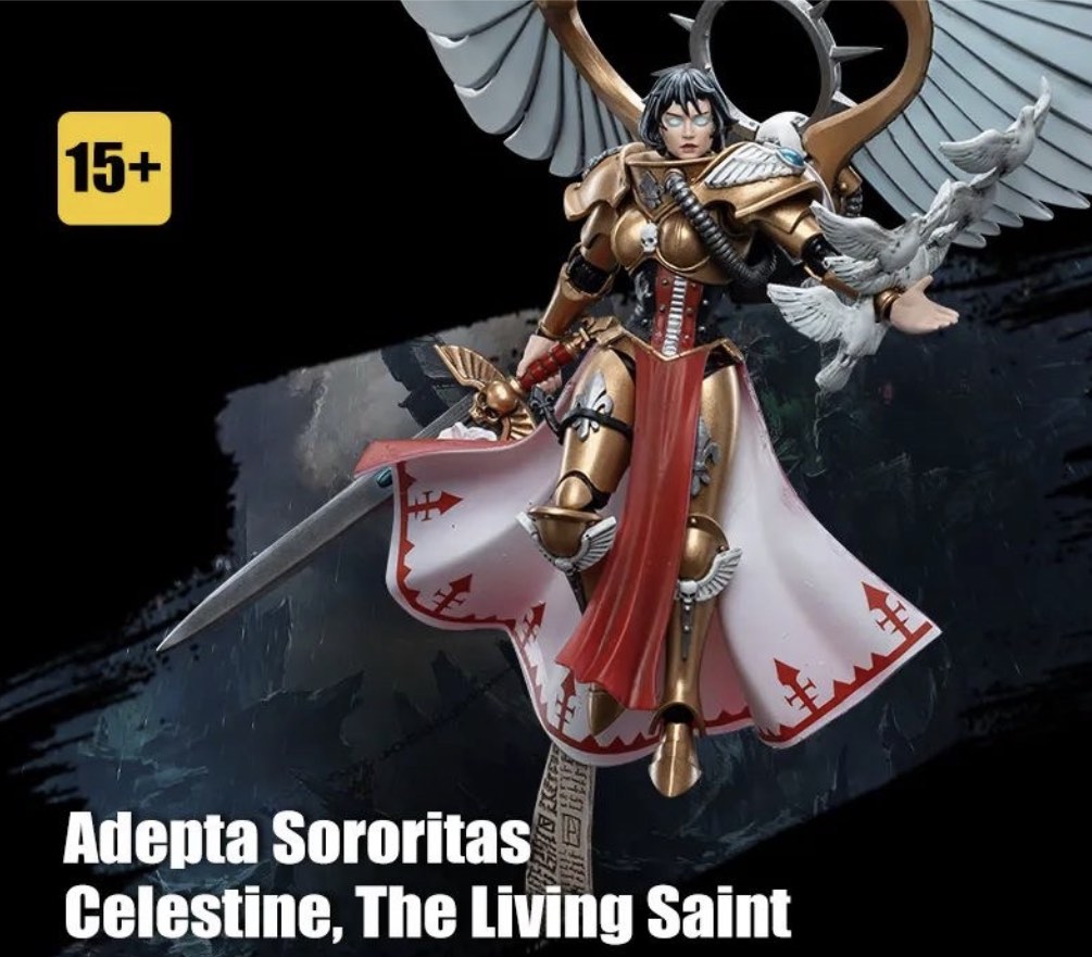 [Pre Order] Warhammer 40k - Joy Toy - Celestine, The Living Saint, Hobbies & Toys, Toys & Games ...