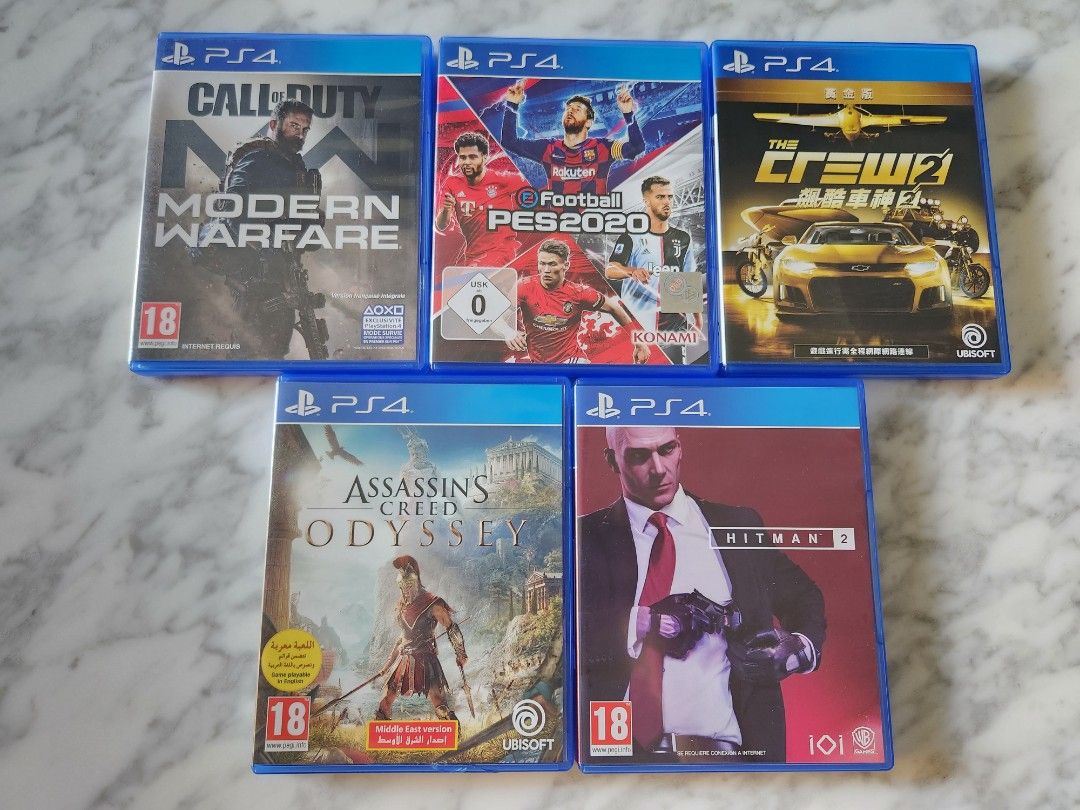 PS4 COD Modern Warfare / PES2020 / The Crew 2 / Assassin's Creed ...