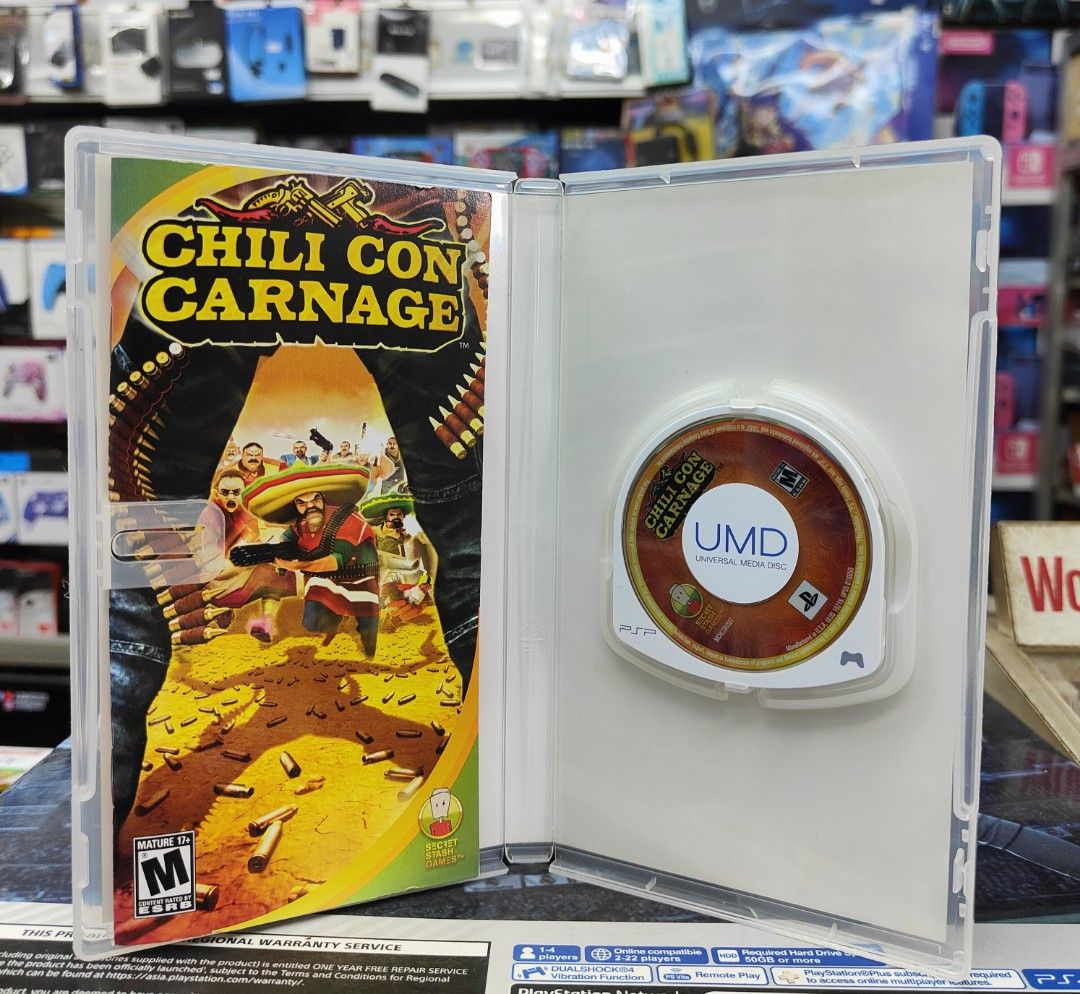 PSP Chili Con Carnage, Video Gaming, Video Games, PlayStation on Carousell