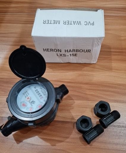 PVC Water Meter Heavy Duty Thick 1/2" with Coupling Set / Water ...